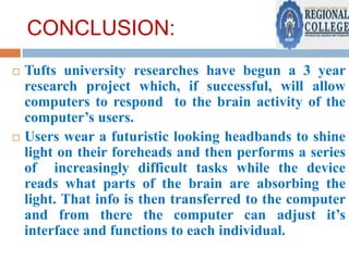 PPT on mind reading computer | PPT