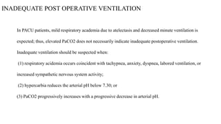 Post operative care unit , anesthesia pacu | PPTX