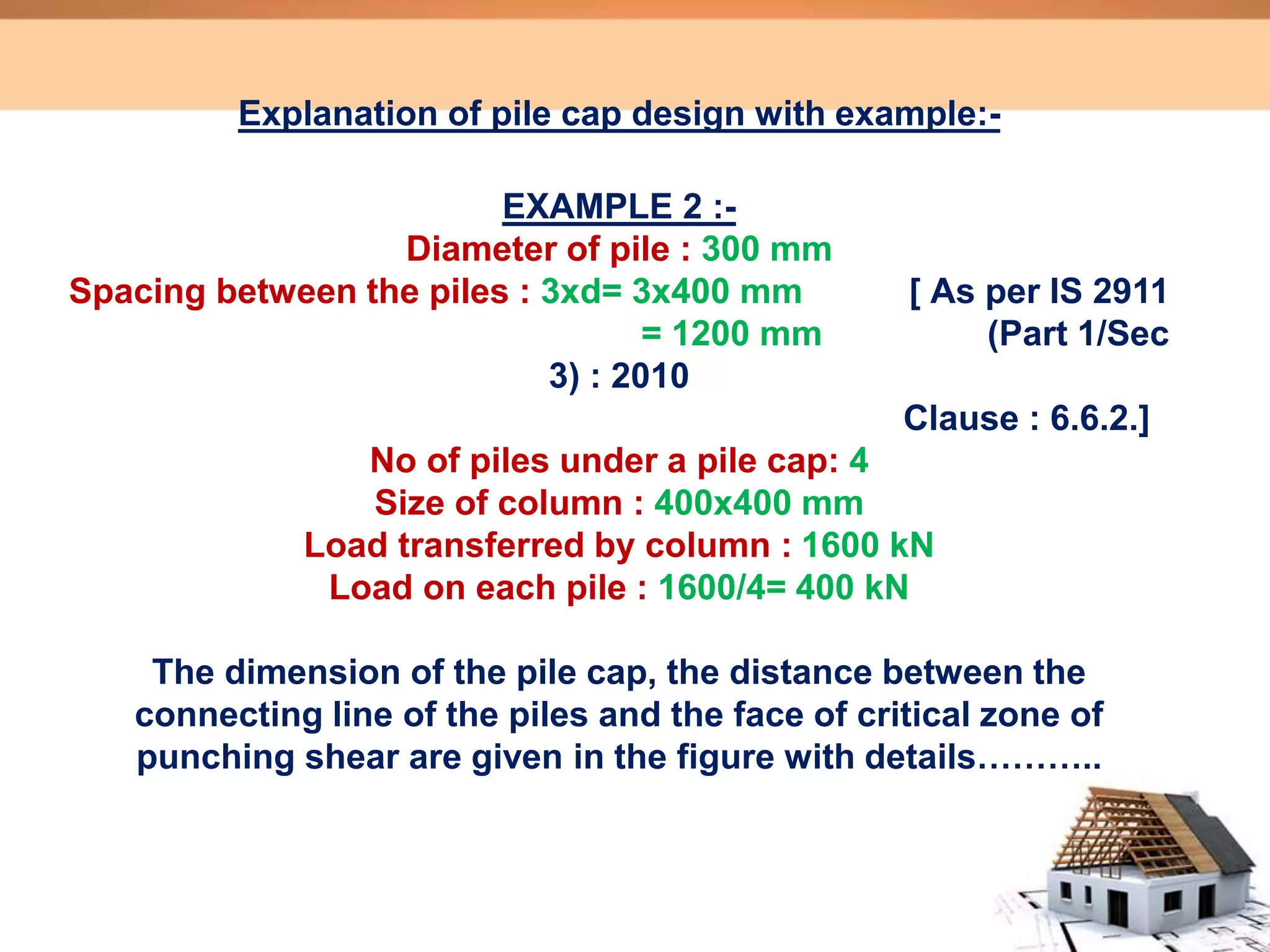 Design of pile cap | PPTX