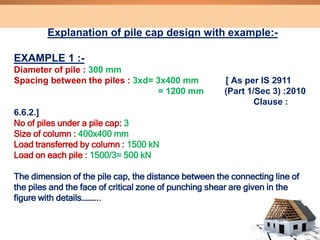 Design of pile cap | PPTX