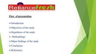 Reliance fresh loyalty | PPTX