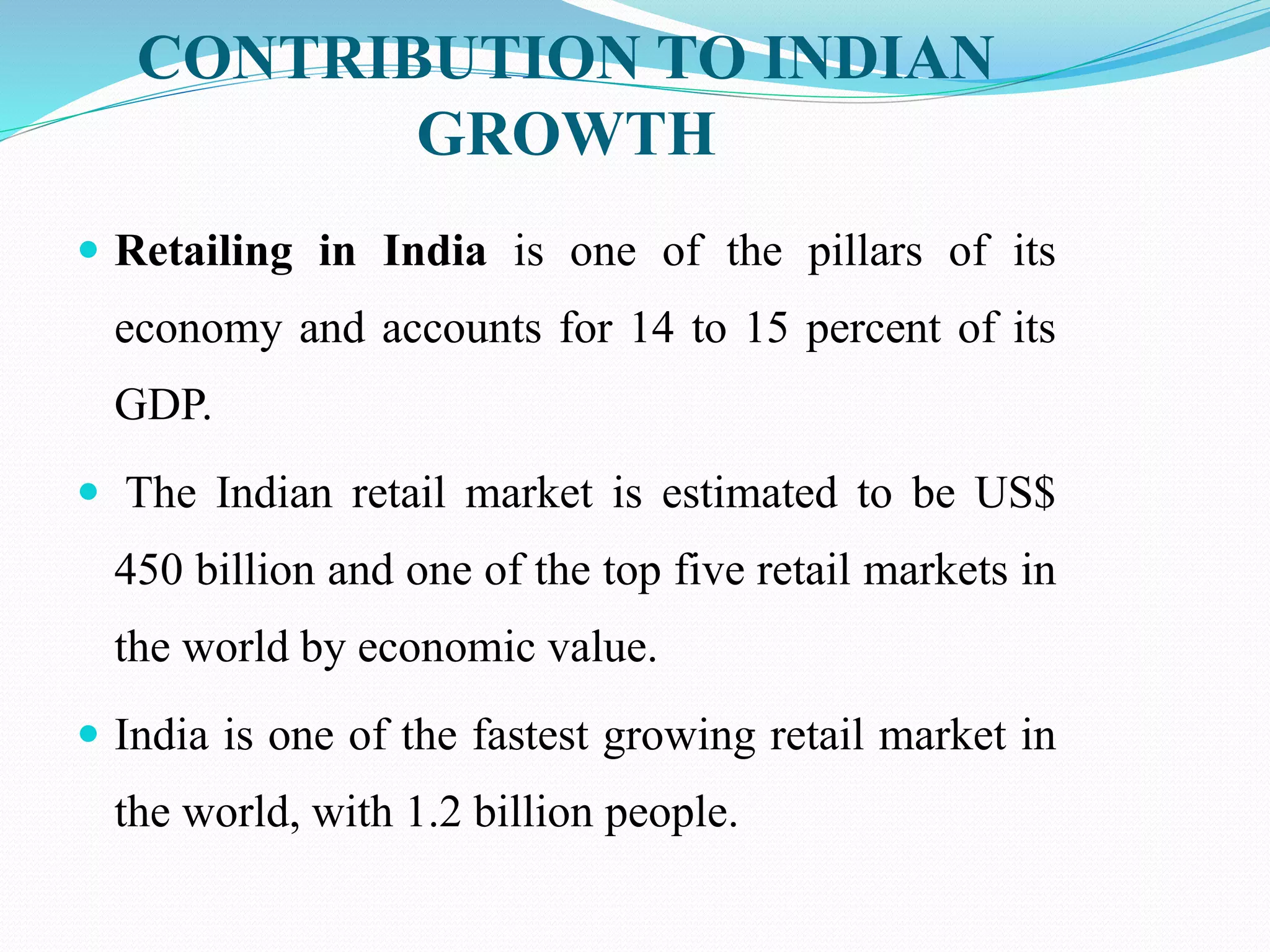 Retail sector in India | PPTX
