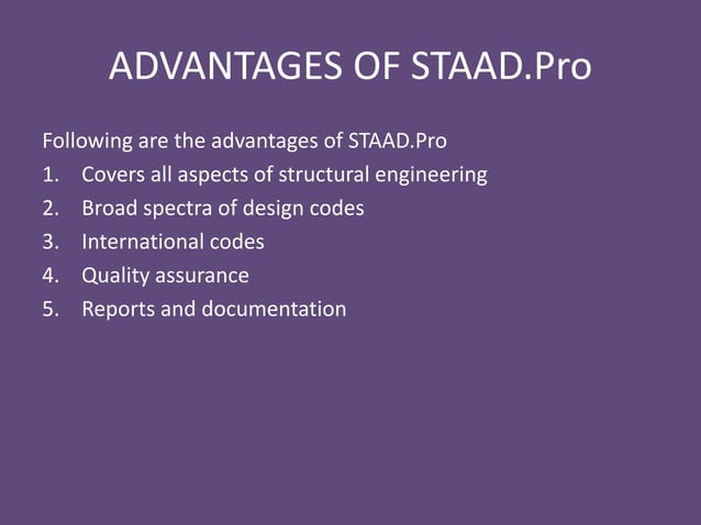 Final ppt on staad pro | PPTX