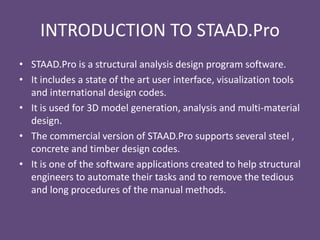 Final ppt on staad pro | PPTX