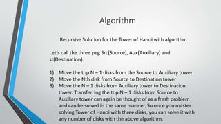 Tower Of Hanoi -A MatheMatical PuZzle | PPTX