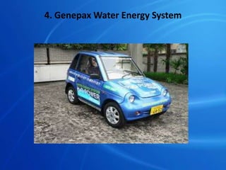 Final ppt on water fuelled cars | PPTX