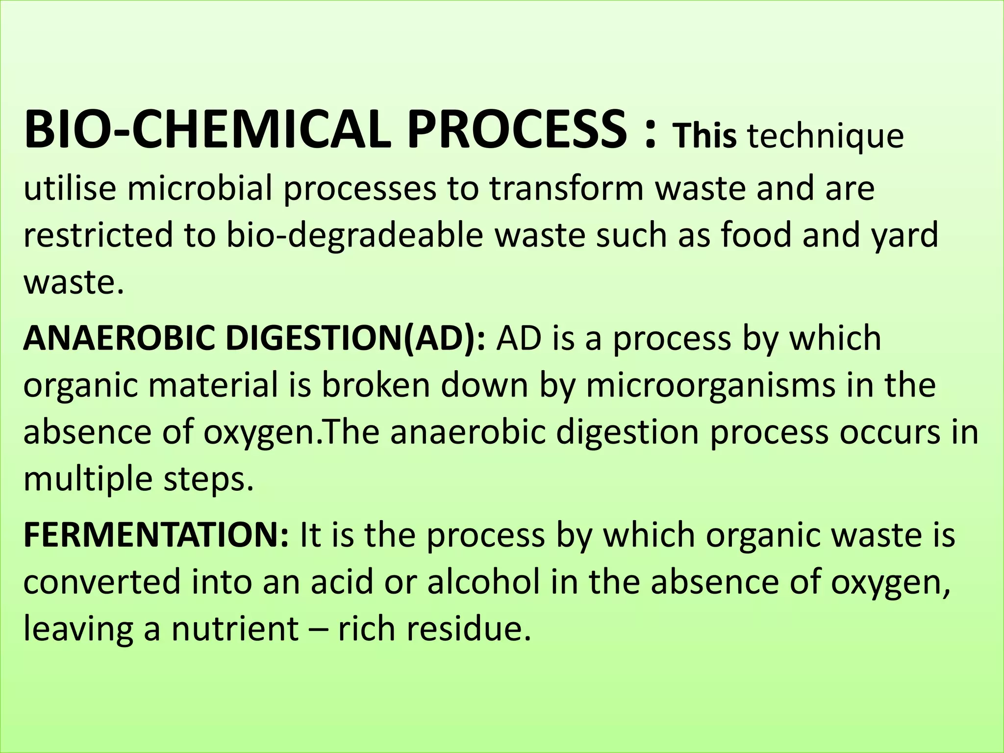 WASTE TO ENERGY PRESENTATION | PPTX