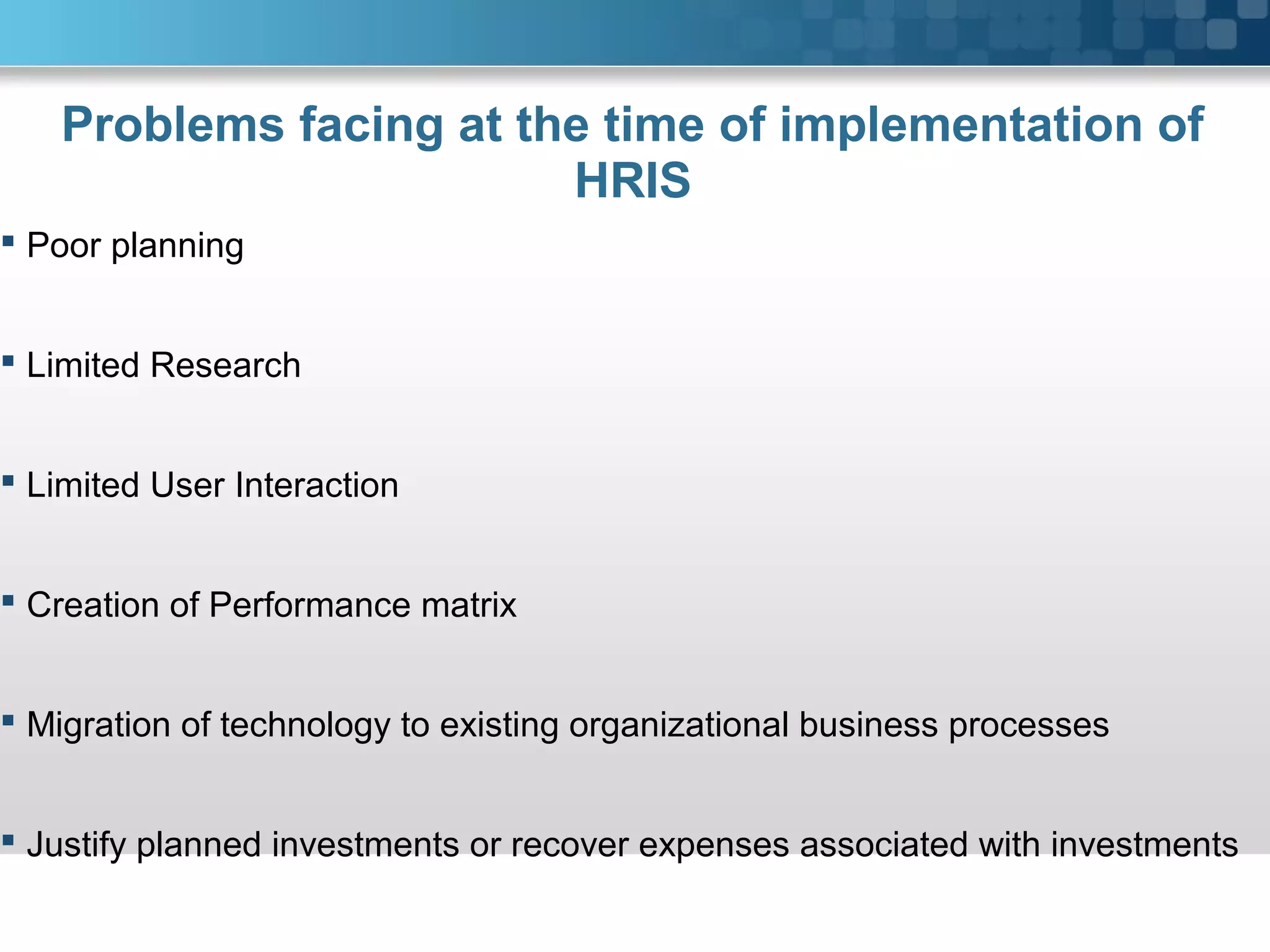 Importance of HRIS in HR | PPT