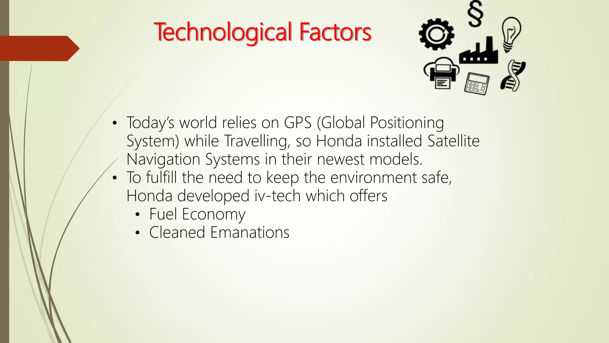 Honda PEST Analysis | PPTX