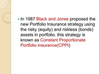 Portfolio insurance | PPTX