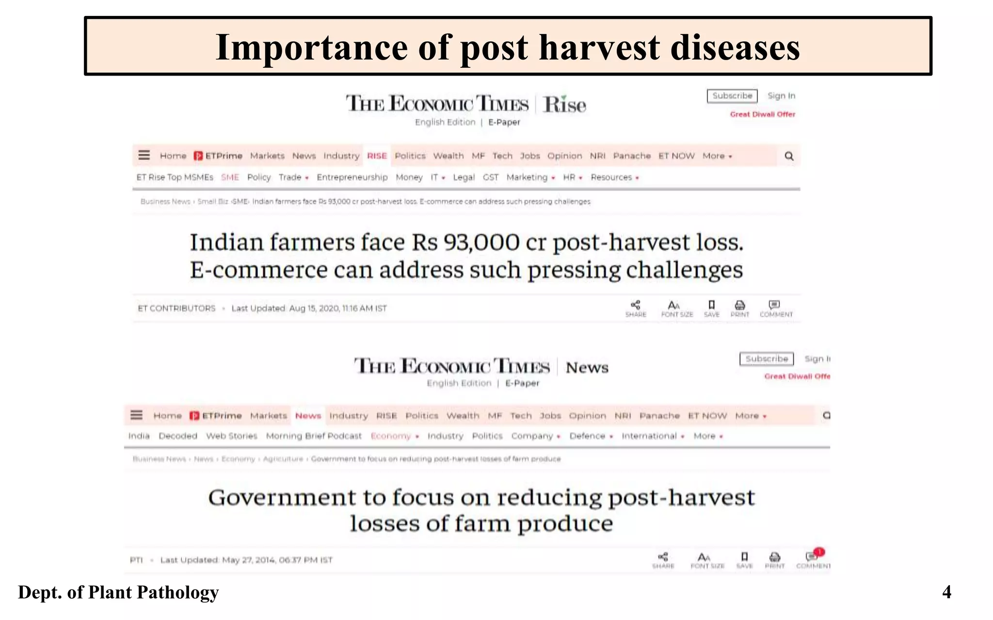 Role of chitosan in Post Harvest Disease Management | PPTX