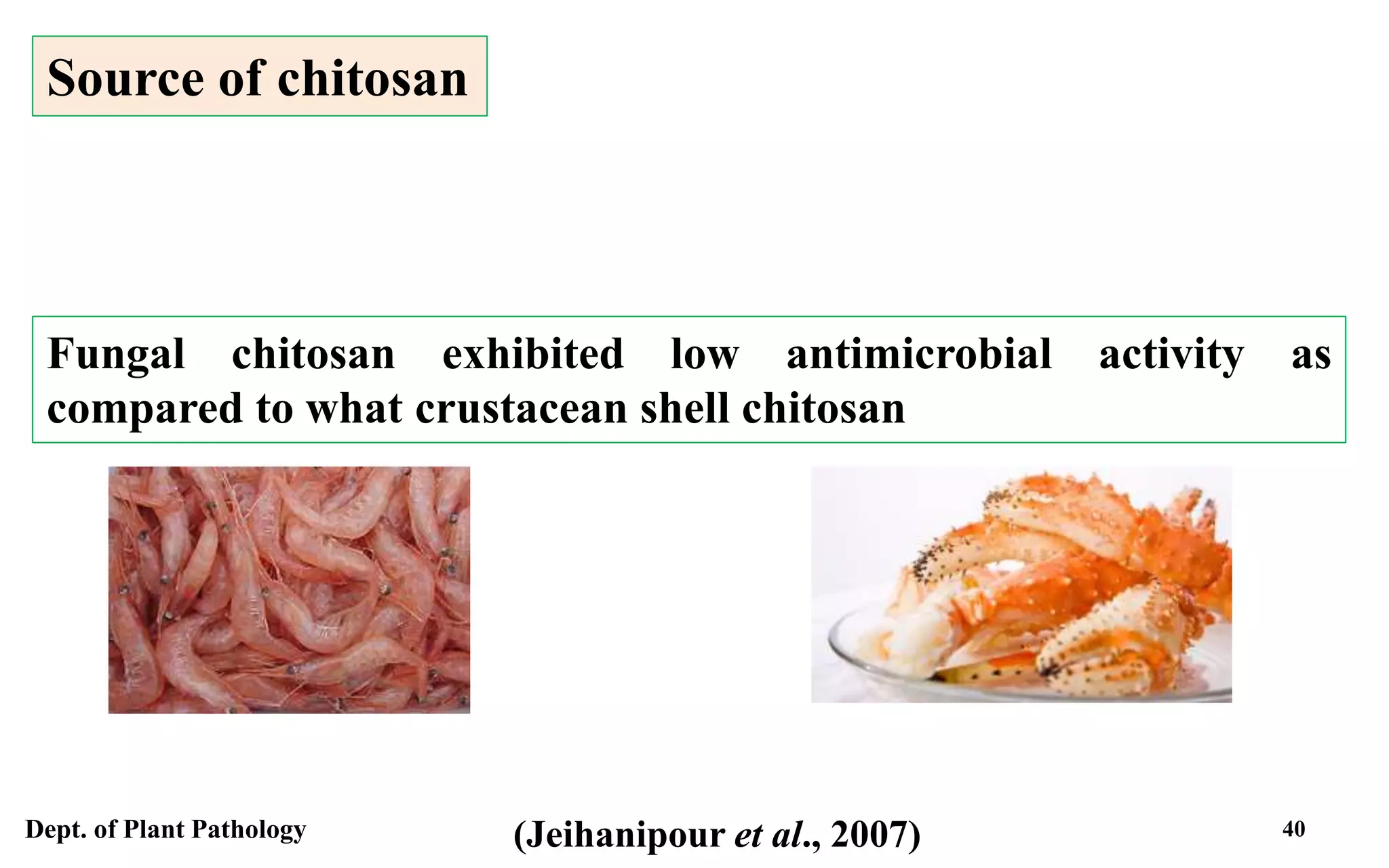 Role of chitosan in Post Harvest Disease Management | PPTX