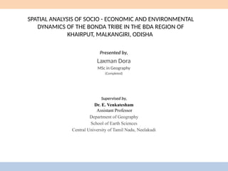 Presentation on my dissertaion work Geospatial Analysis of Socio ...