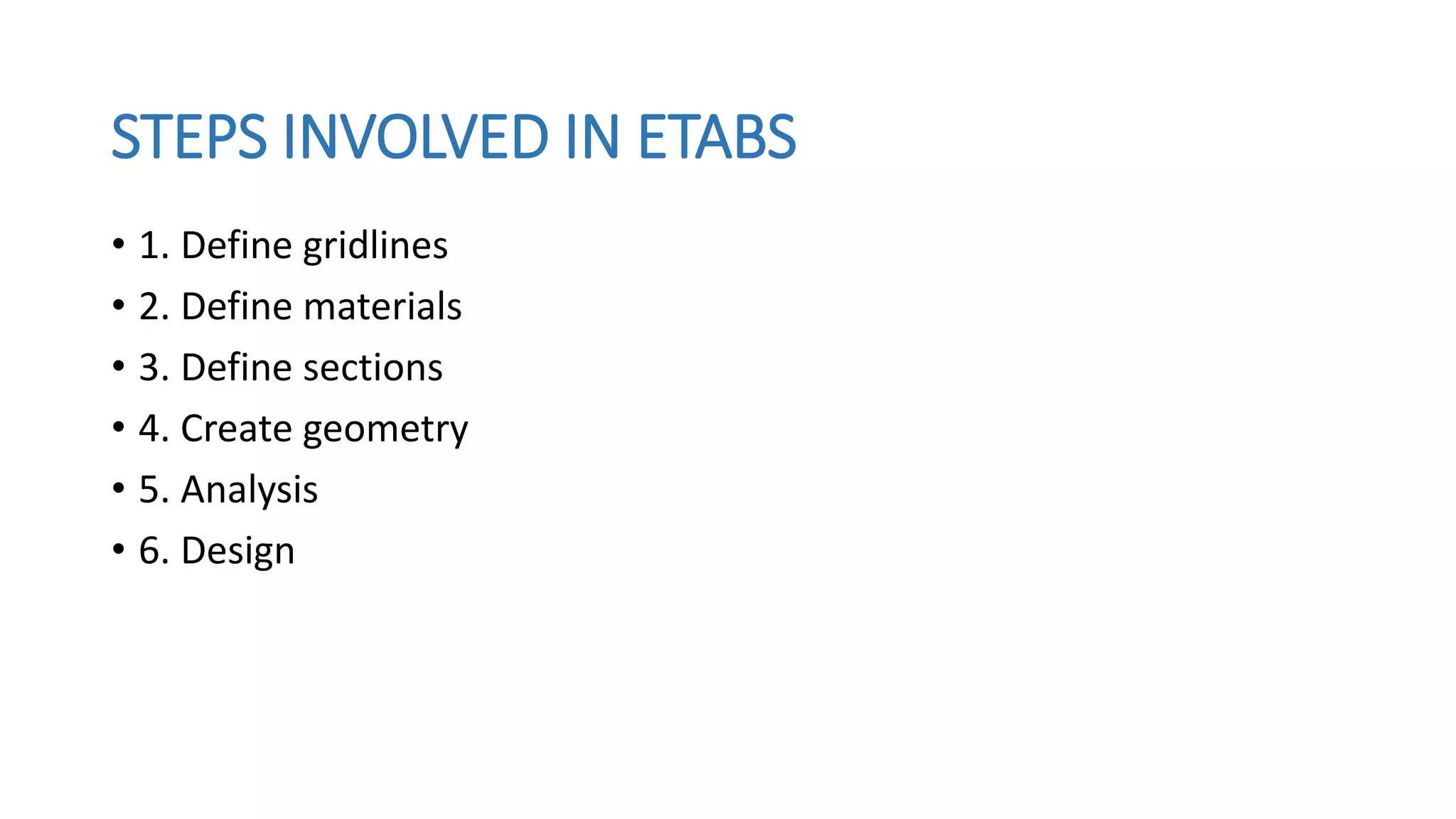 Design and Analysis of Building using Etabs | PPTX