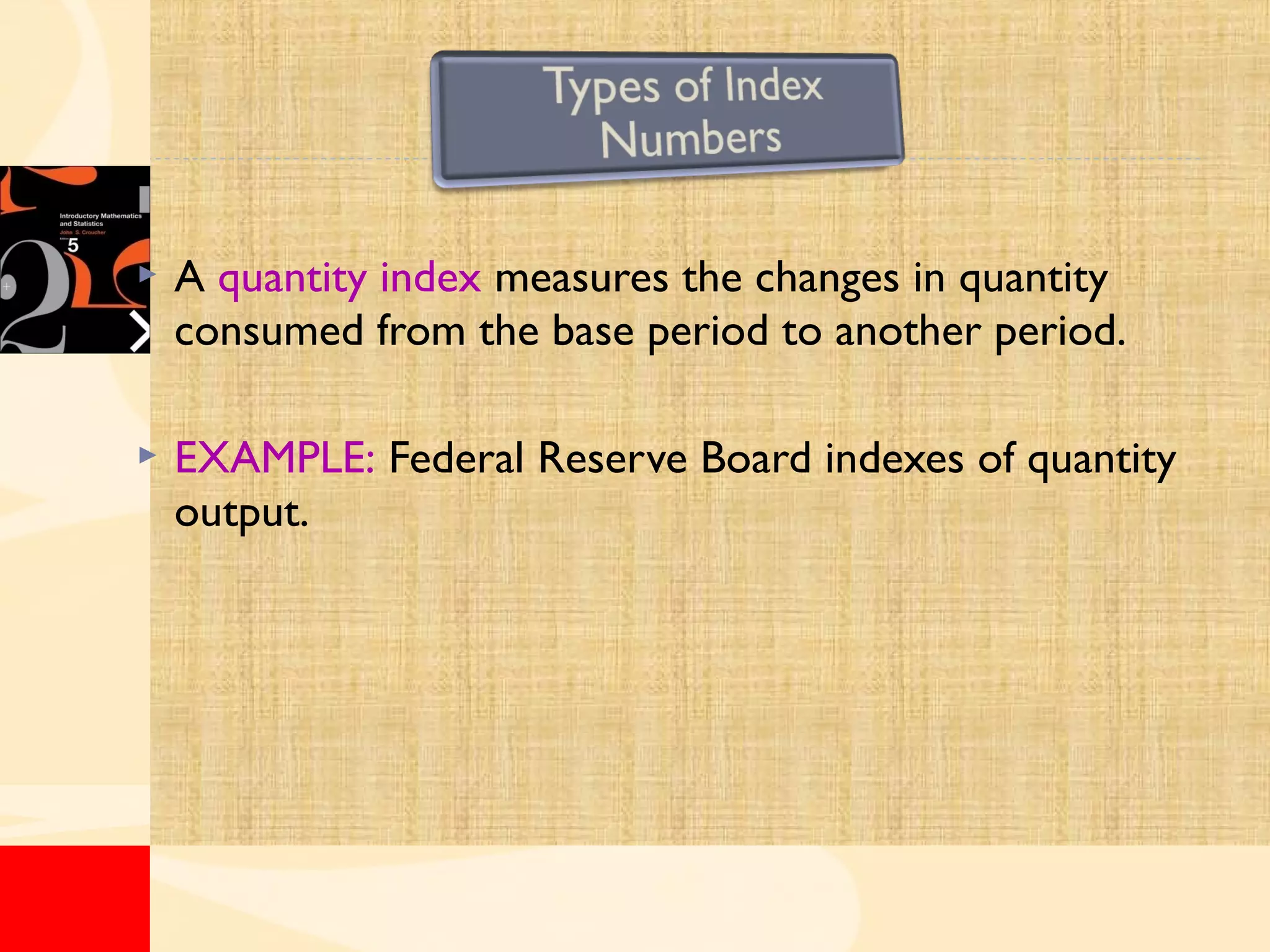 Types Of Index Numbers | PPT