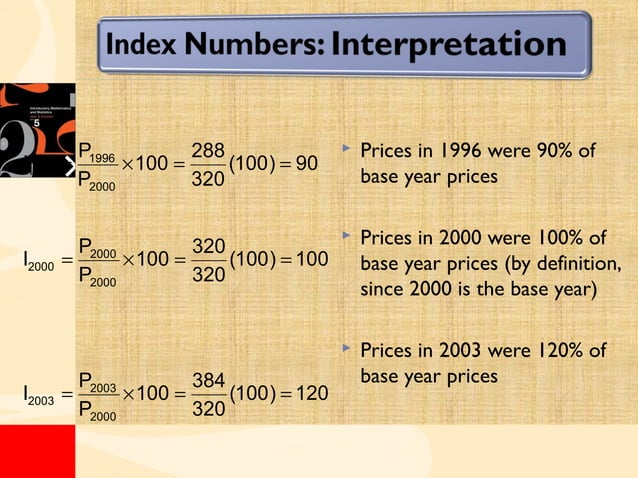 Types Of Index Numbers | PPT | Stocks and Bonds | Personal Investing