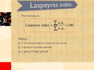 Types Of Index Numbers | PPT