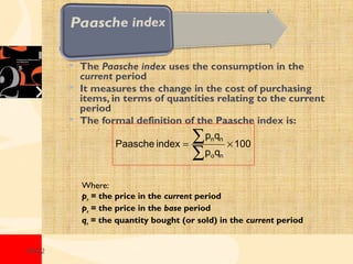 Types Of Index Numbers | PPT