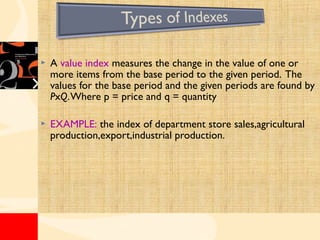 Types Of Index Numbers | PPT