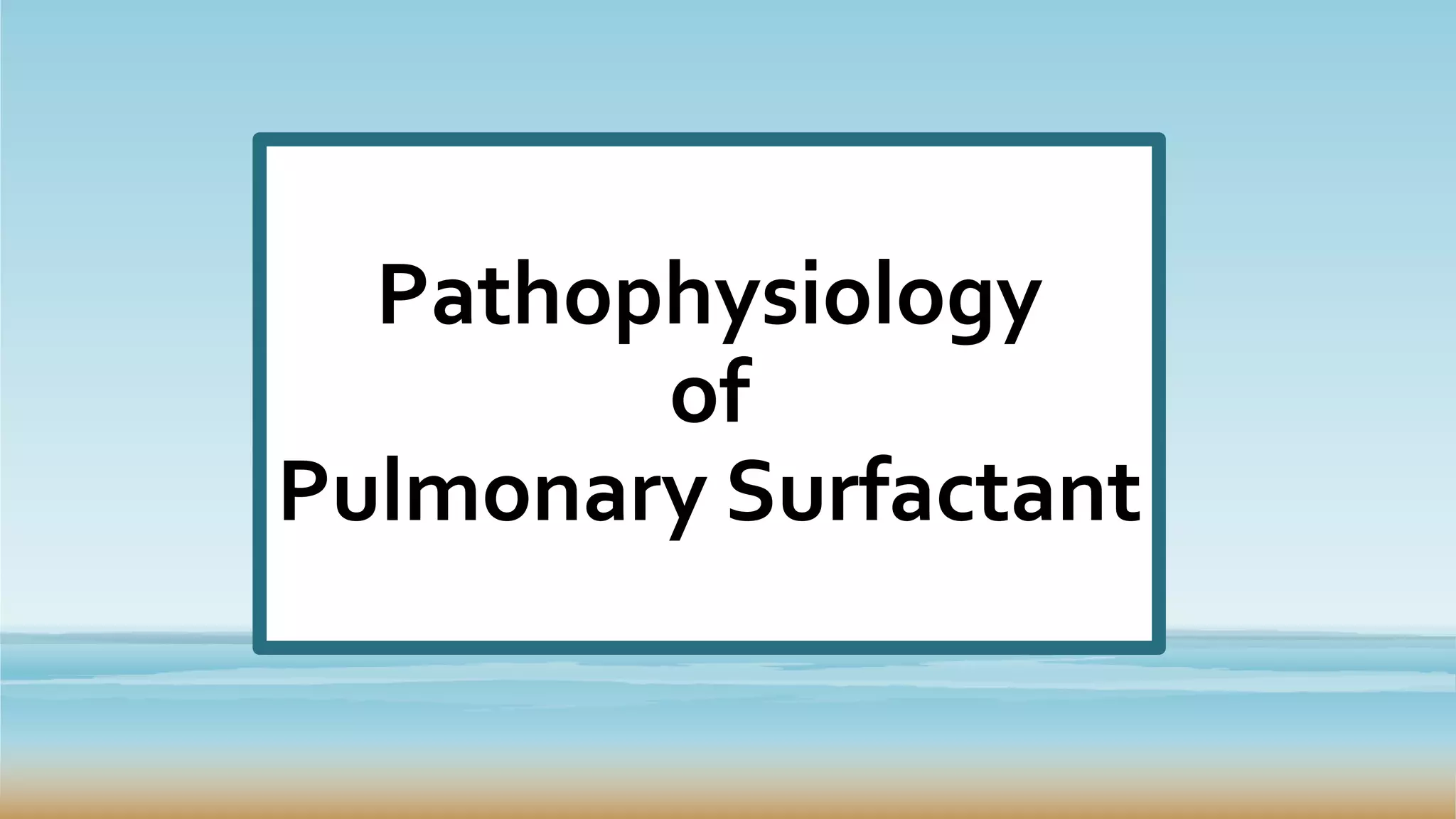 Respiratory physiology & Respiratory Distress syndrome in a newborn. | PPSX