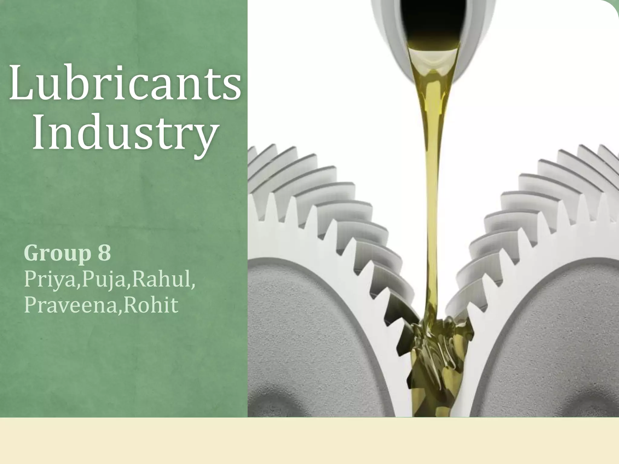 Sustainable Practices in Lubricant Industry | PPT