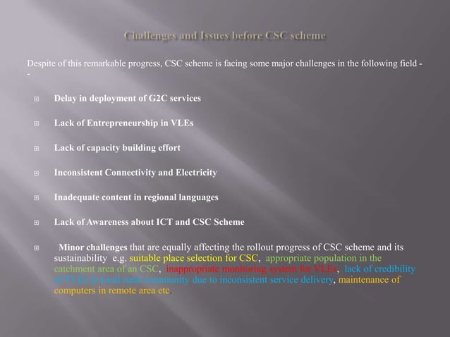 common service center Unlocking the potential of rural India | PPTX