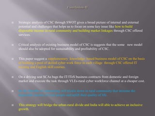 common service center Unlocking the potential of rural India | PPTX