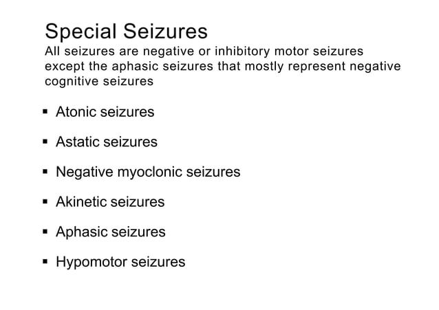 semiological classification of seizure, localisation and lateralisation ...