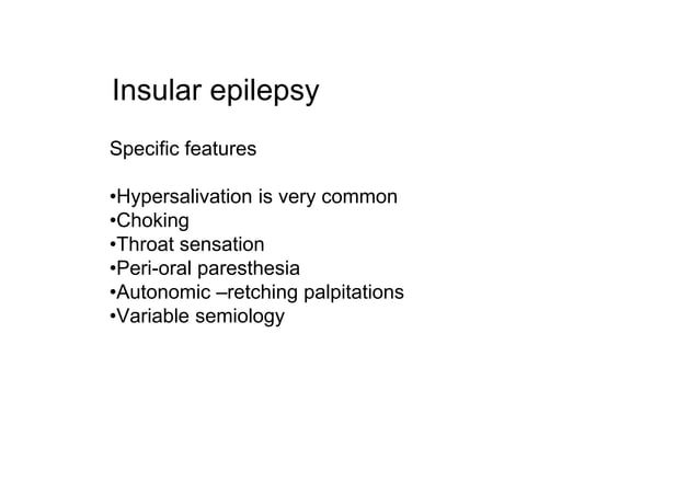 semiological classification of seizure, localisation and lateralisation ...