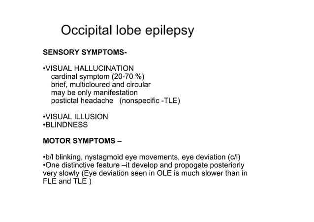 semiological classification of seizure, localisation and lateralisation ...
