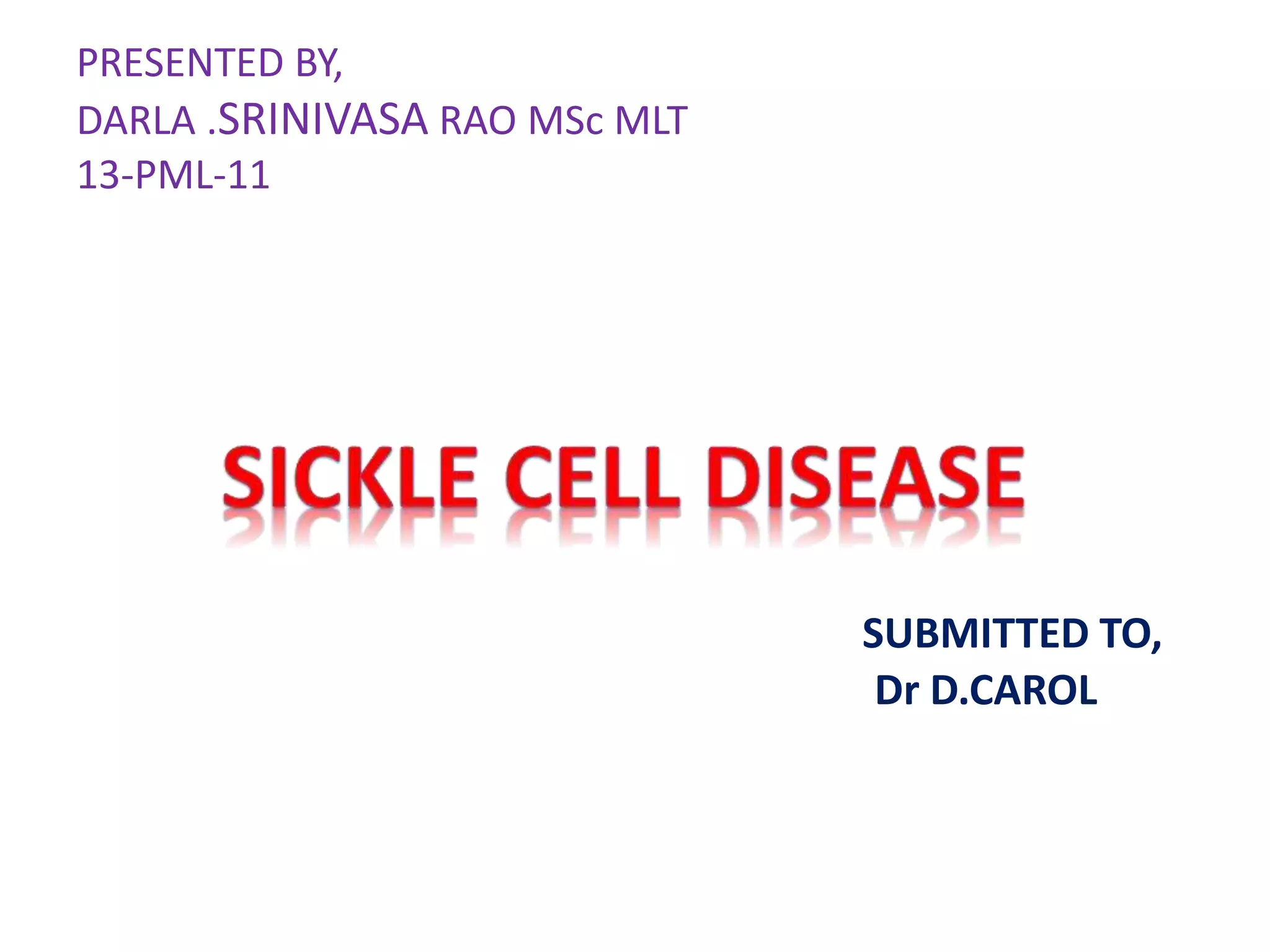 Final ppt sickle cell | PPTX