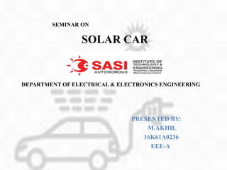 ppt solar car | PPTX