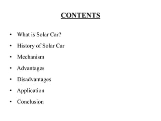 ppt solar car | PPTX
