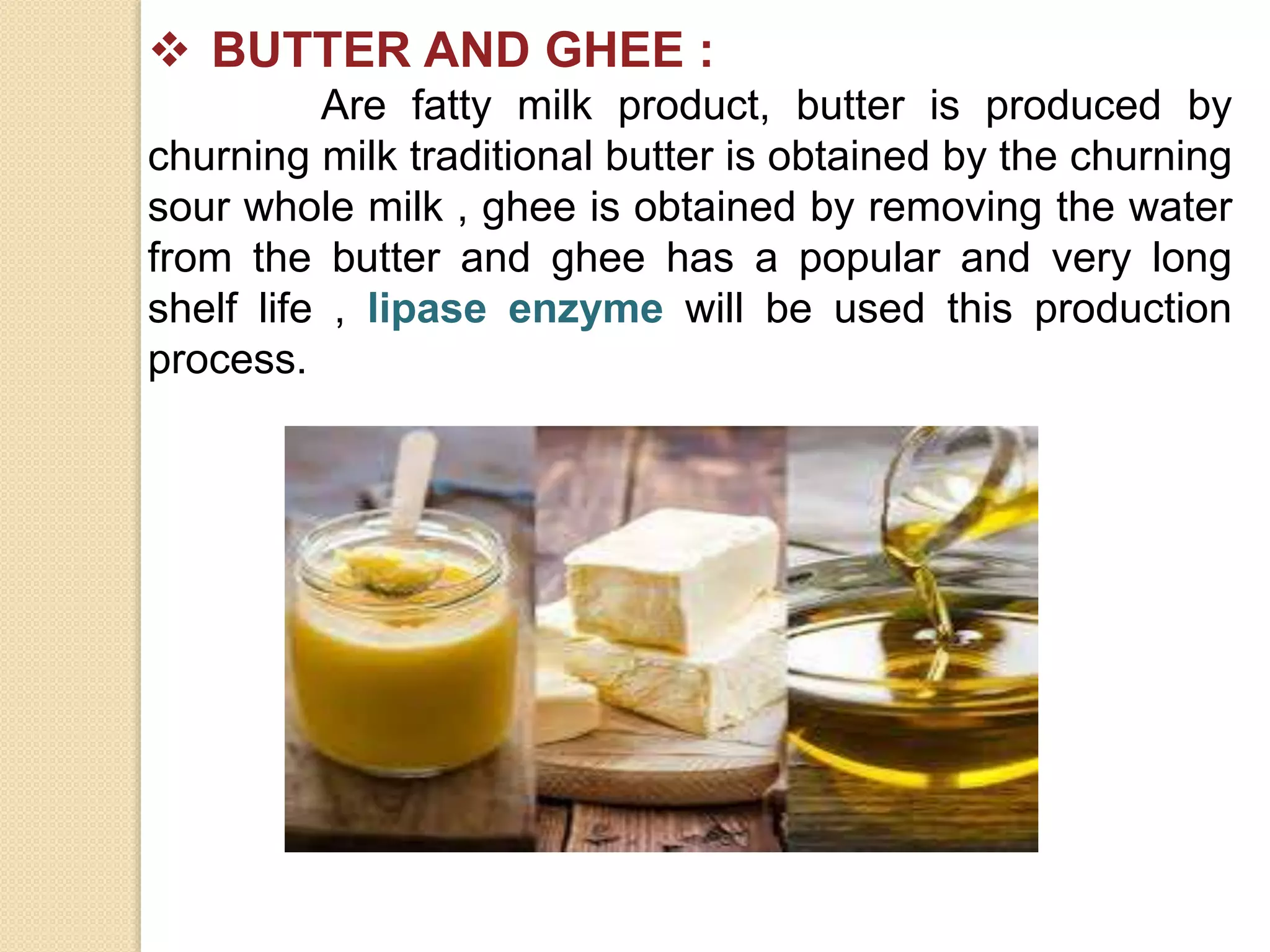 Role of enzymes in dairy processing | PPTX