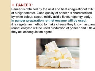 Role of enzymes in dairy processing | PPTX