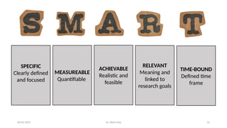 Study plan and Project management (BCBR) by Dr. Alisha Raj | PPT