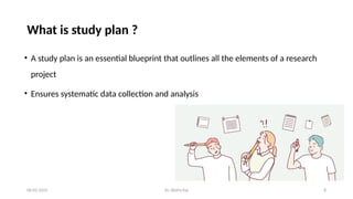 Study plan and Project management (BCBR) by Dr. Alisha Raj | PPT