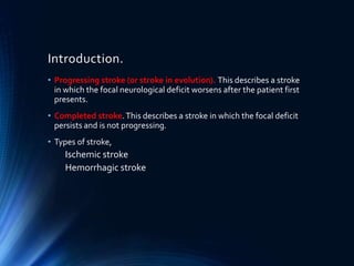 Management of Stroke. | PPTX