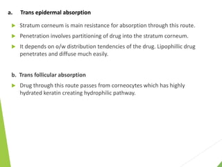 transdermal drug delivery system | PPTX