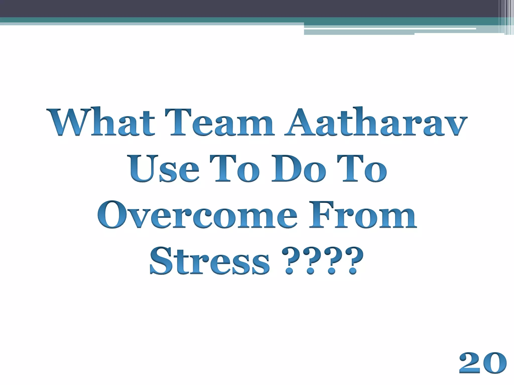 Stress Management (causes of stress n how to manage them) by Sukant ...