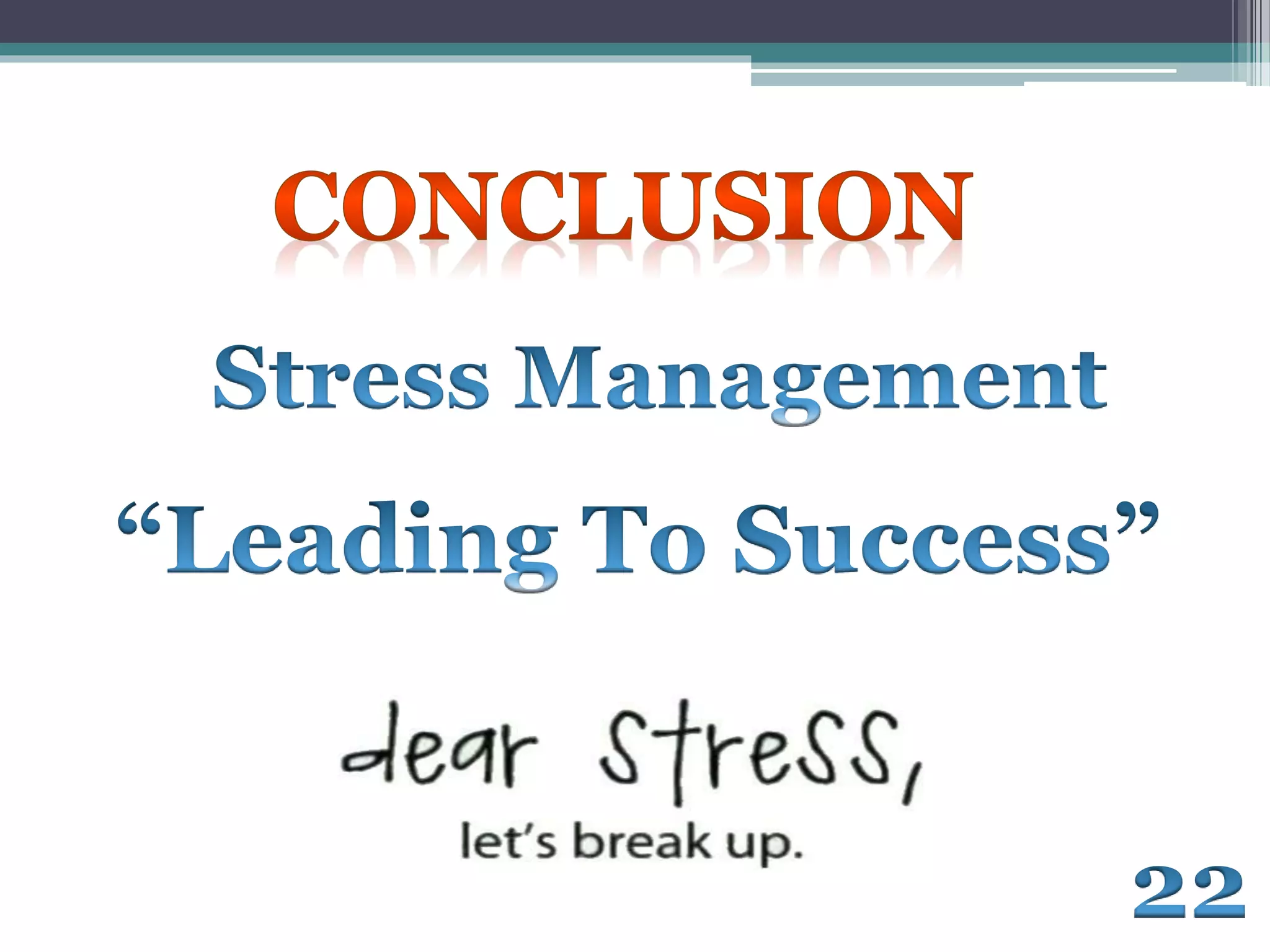 Stress Management (causes of stress n how to manage them) by Sukant ...