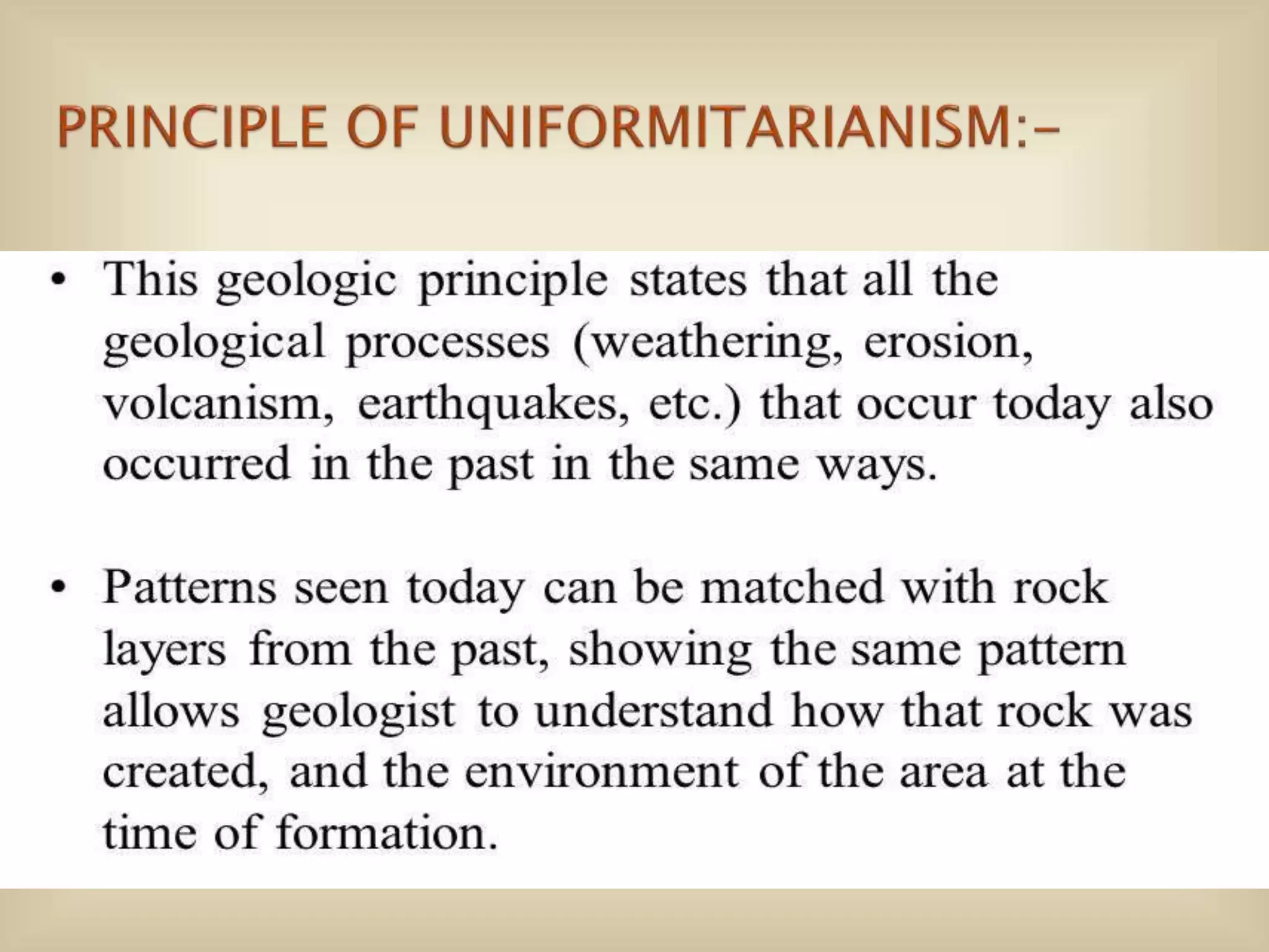 Final ppt uniformitarianism | PPTX