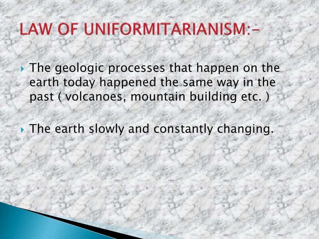 Final ppt uniformitarianism | PPTX