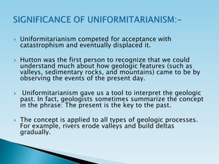 Final ppt uniformitarianism | PPTX