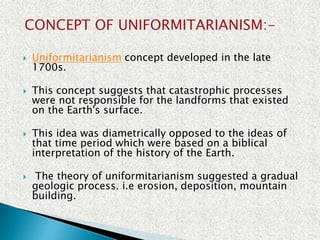 Final ppt uniformitarianism | PPTX
