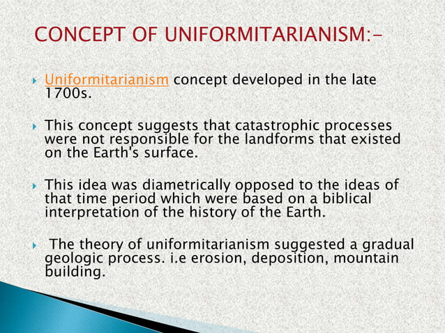 Final ppt uniformitarianism | PPTX