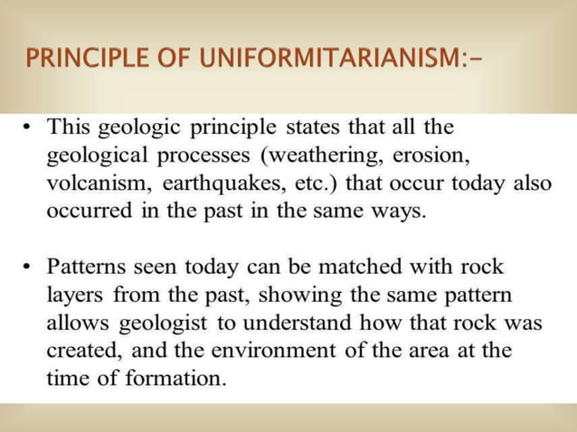 Final ppt uniformitarianism | PPTX