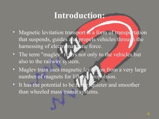 Magnetic Levitating train | PPT