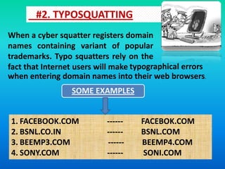 trademark issues in cyberspace | PPTX