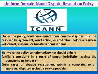 trademark issues in cyberspace | PPTX